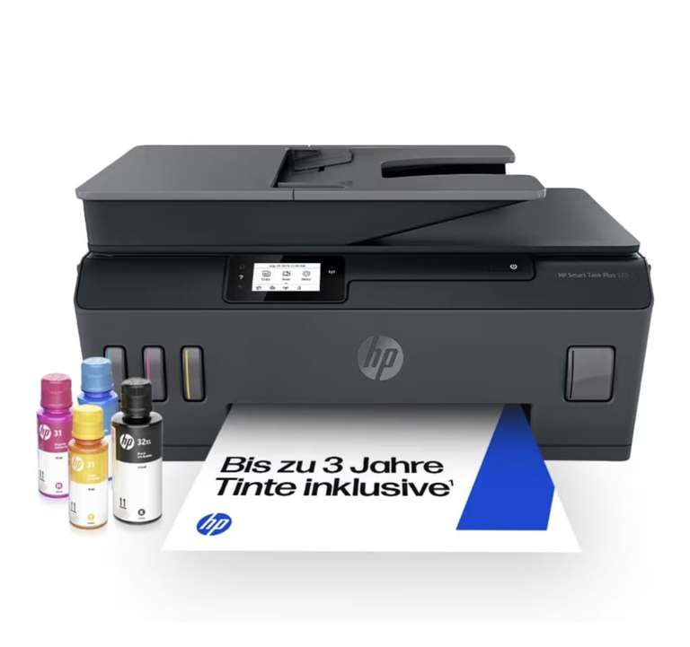 HP Smart Tank Plus 570 Multifunktionsdrucker – 3-in-1, Nachfüll-Tanks ...