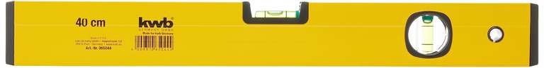 kwb Aluminium-Wasserwaage 40 cm, 0,5 mm/m Genauigkeit – 1 Horizont ...